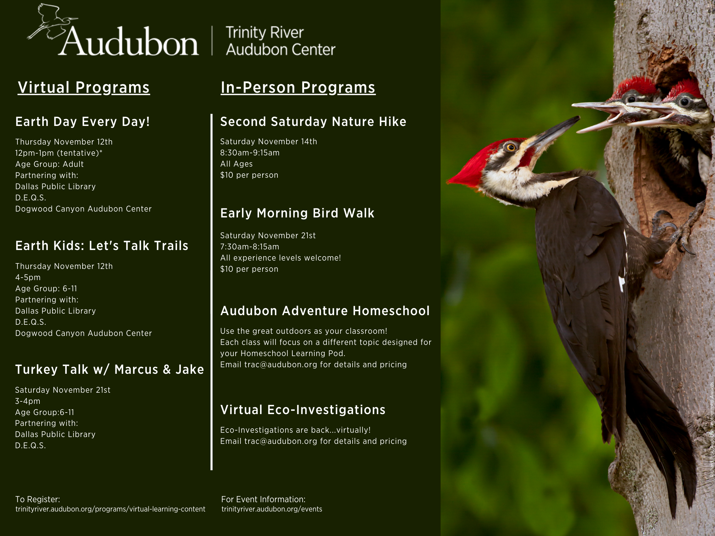 Programs | Trinity River Audubon Center