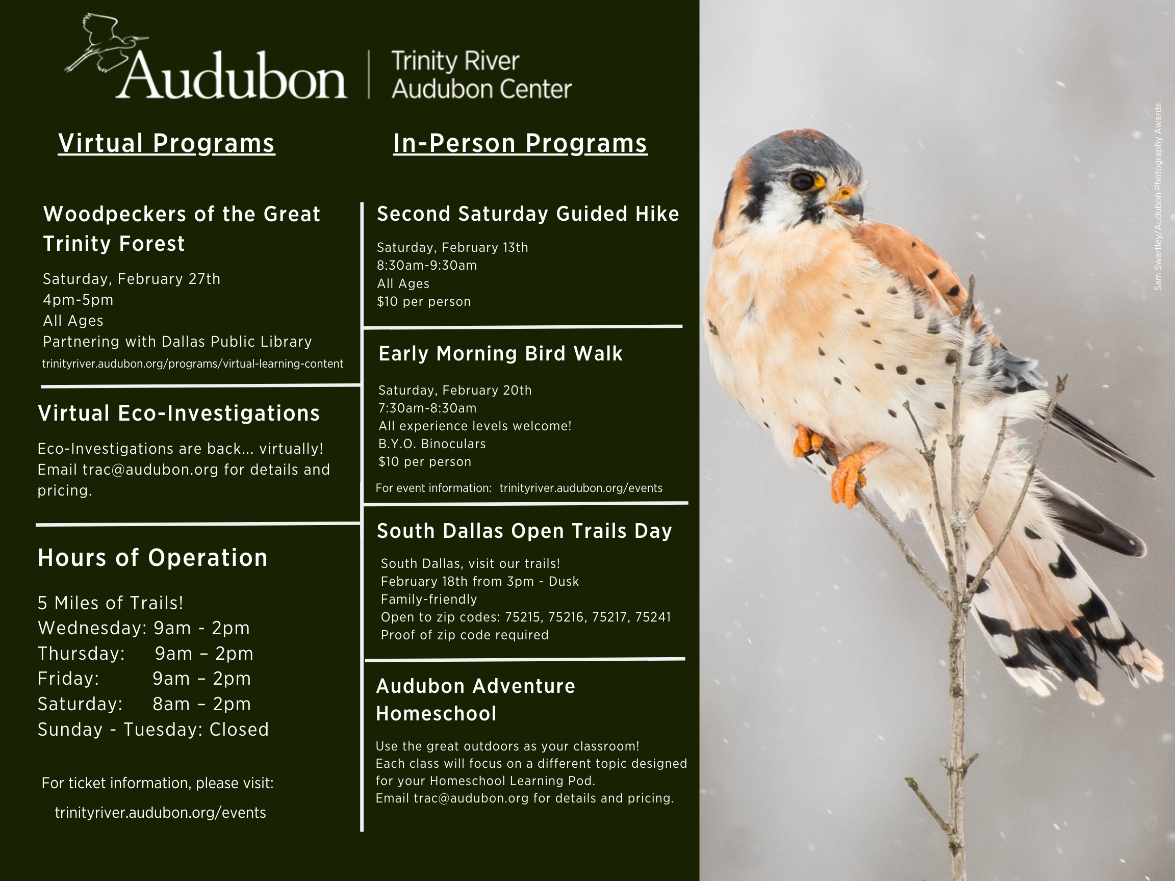 Programs | Trinity River Audubon Center