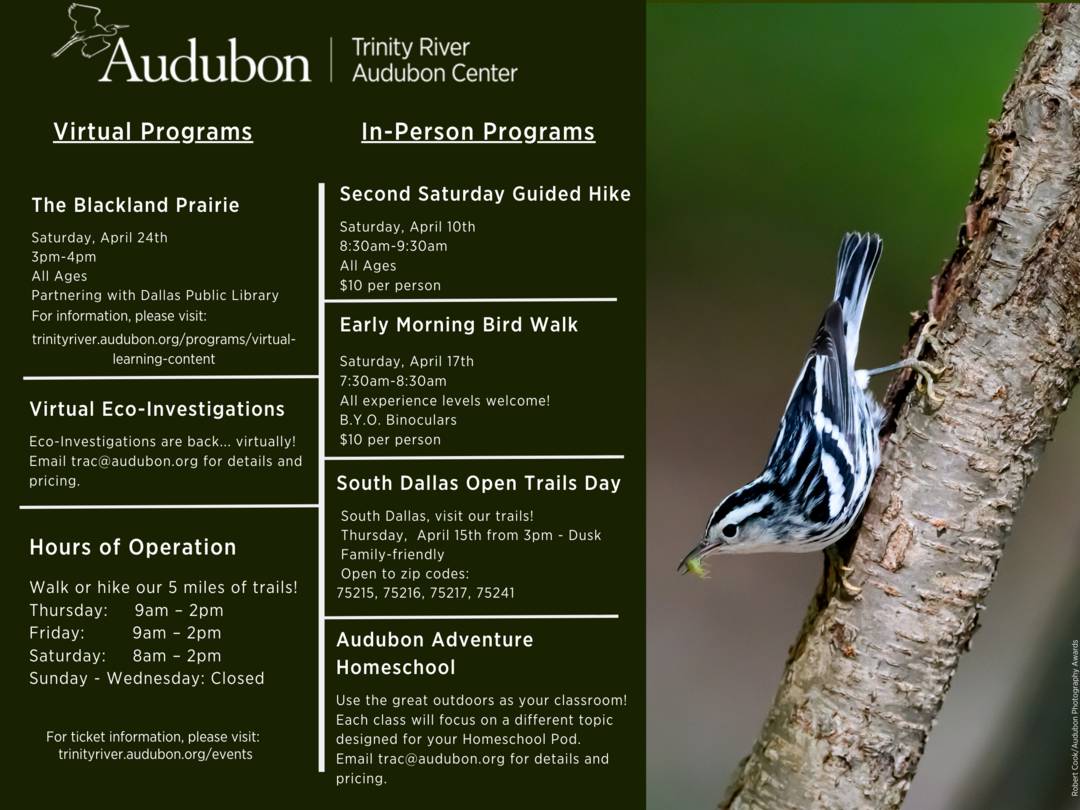 Programs | Trinity River Audubon Center