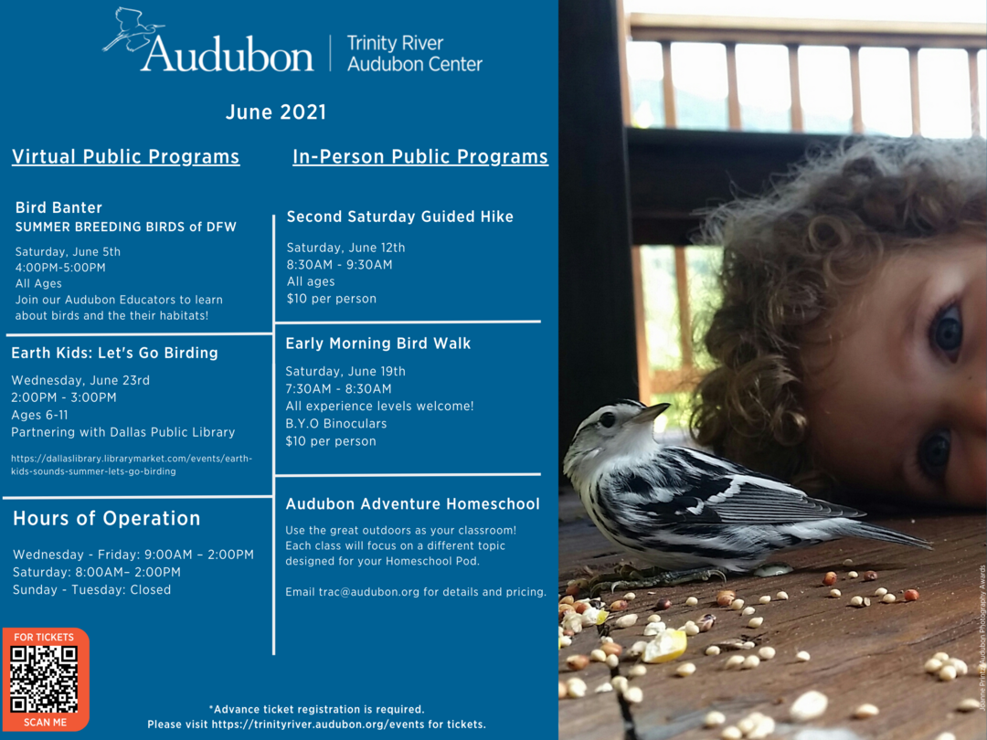 Programs | Trinity River Audubon Center