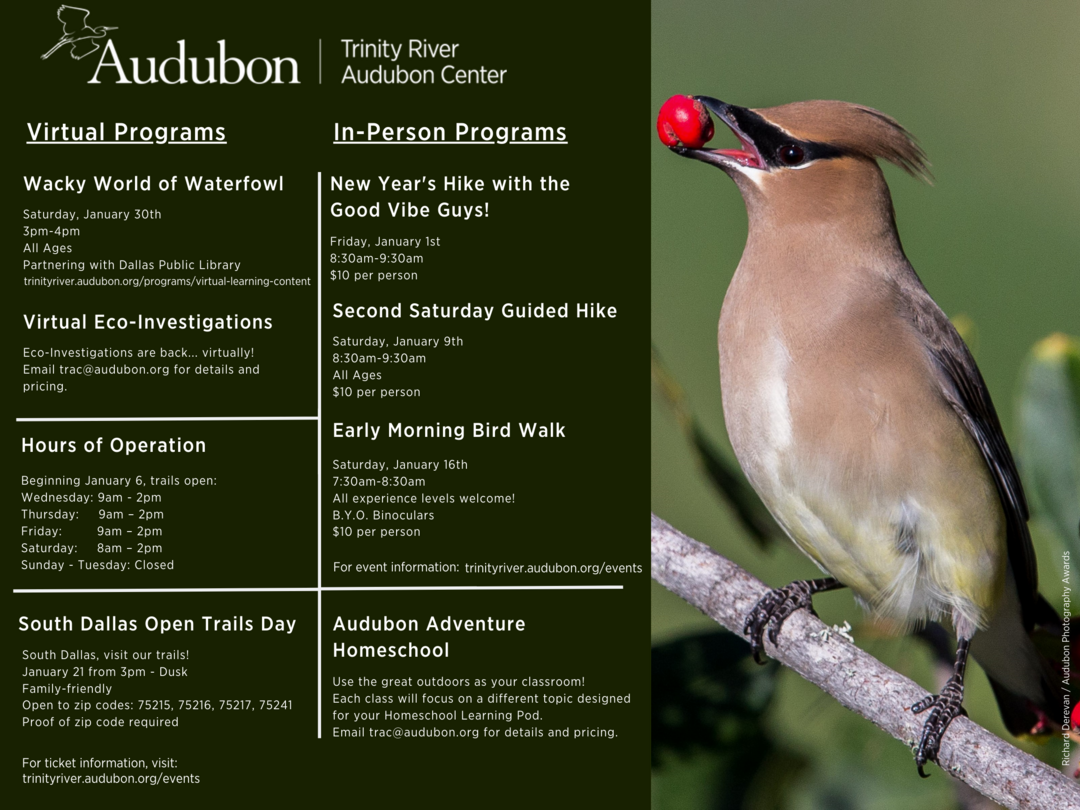 Programs | Trinity River Audubon Center