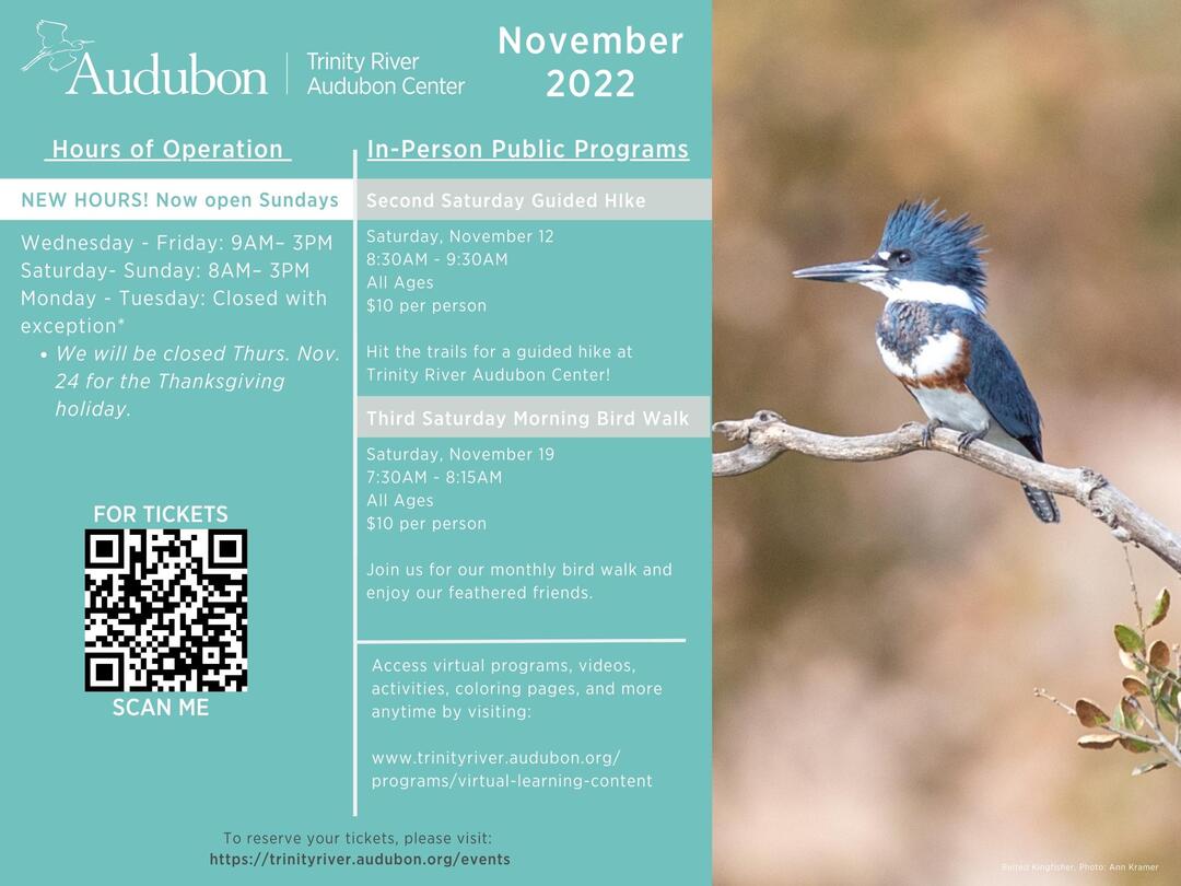 Programs | Trinity River Audubon Center